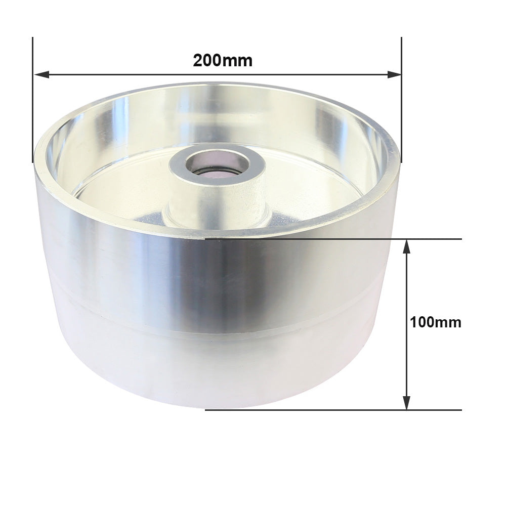1 piece 200x100mmmm Fully Aluminum Contact Wheel Idle Drive Wheel Belt ...